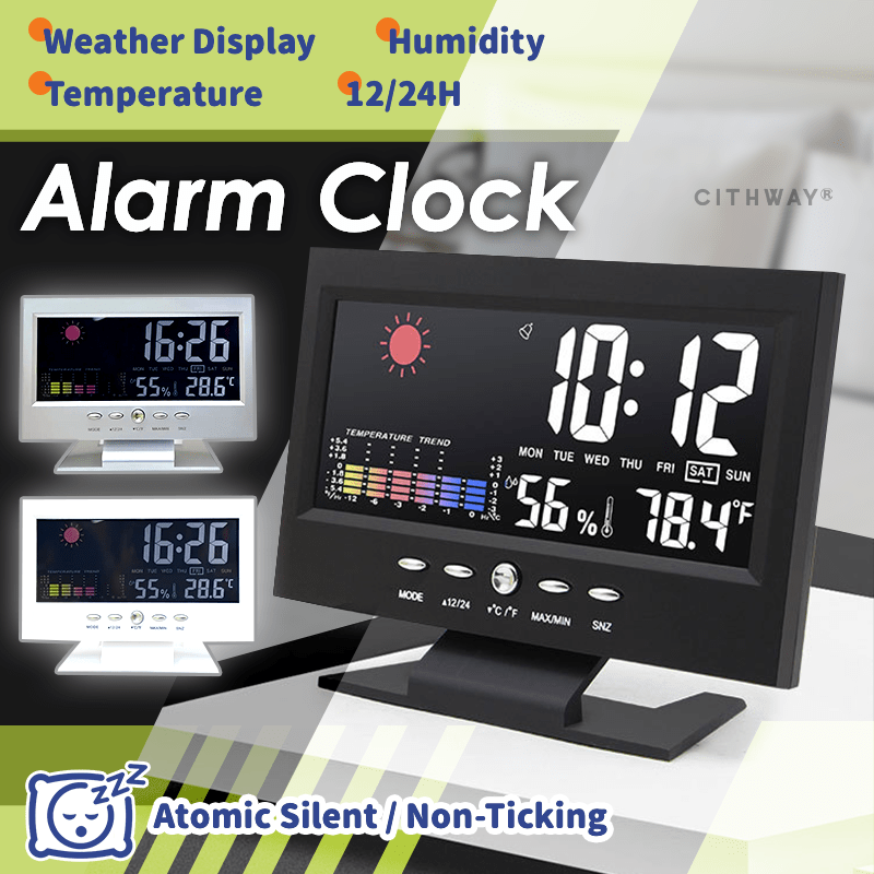 Cithway® Digital Weather Monitoring Calendar Desk Clock – meomeland