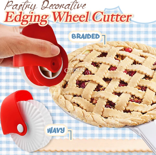 Cithway™ Easy-Roll Pastry Wheel Cutter and Decorator – meomeland