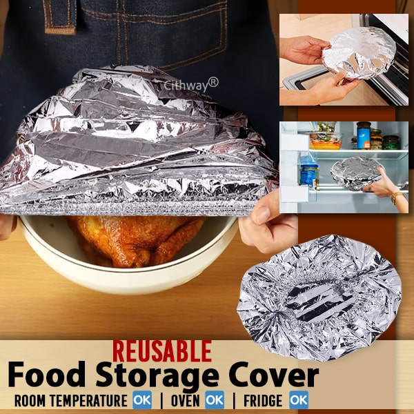 Cithway® Reusable Heat-Locking Aluminum Foil Food Cover(50PCS) – meomeland