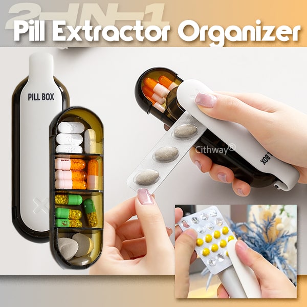 Cithway® 2-in-1 Portable Medicine Picker Storage Organizer – meomeland