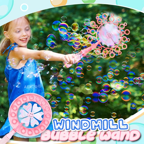Aexzr® Fun Windmill Bubble Wand Set – meomeland