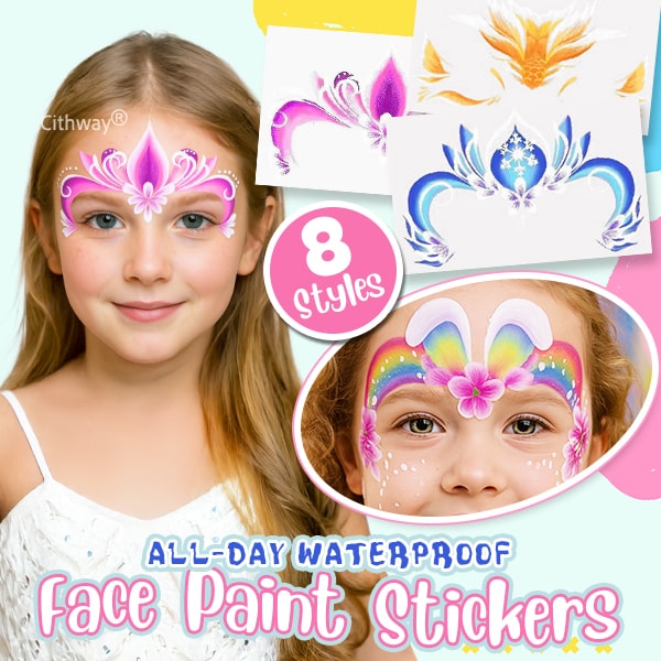 Cithway® Easy-Stick Realistic Face Paint Sticker Set (8PCS) – meomeland