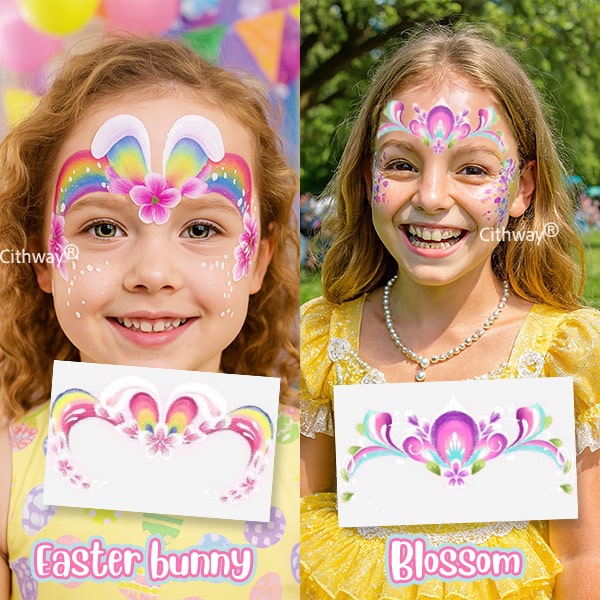 Cithway® Easy-Stick Realistic Face Paint Sticker Set (8PCS) – meomeland