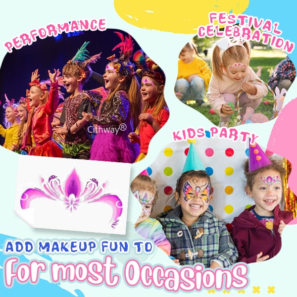 Cithway® Easy-Stick Realistic Face Paint Sticker Set (8PCS) – meomeland