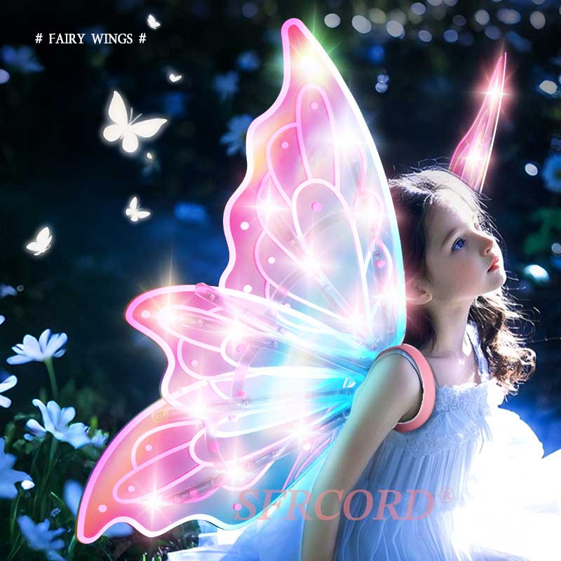 Sfrcord® LED Light Electric Fairy Wings – meomeland