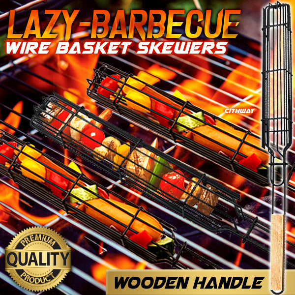 Cithway™ Lazy-barbecue Wire Basket Skewers – meomeland