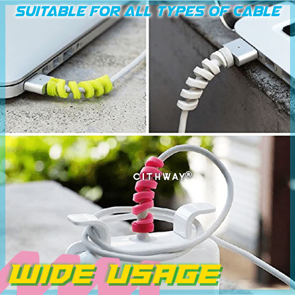 Cithway® Anti-damage Spiral Cable Sleeves (4pcs) – meomeland