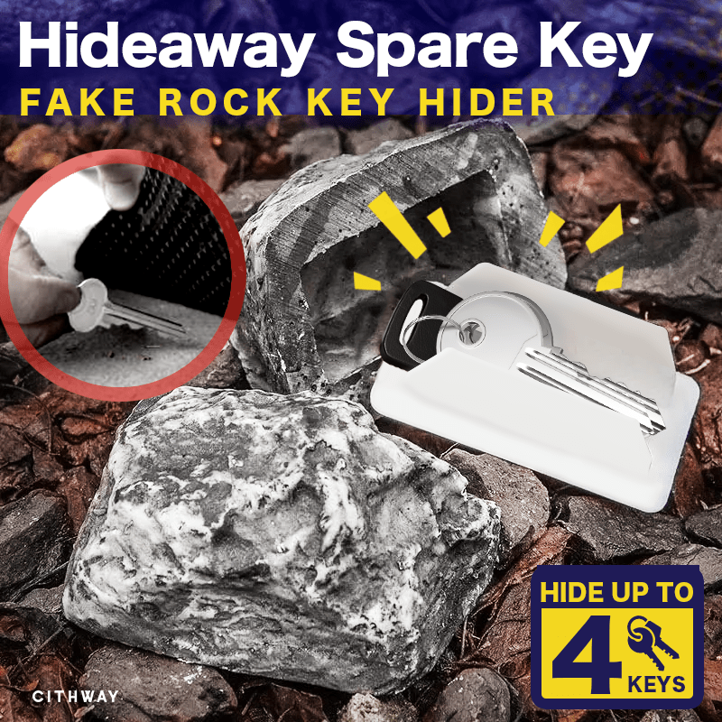 Cithway™ Realistic Outdoor Emergency Key Hider Rock – meomeland